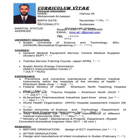CV HAMZA[1][1] | PDF