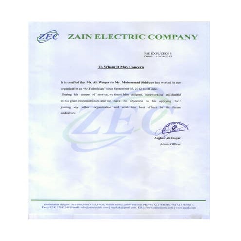 Experience letter | PDF