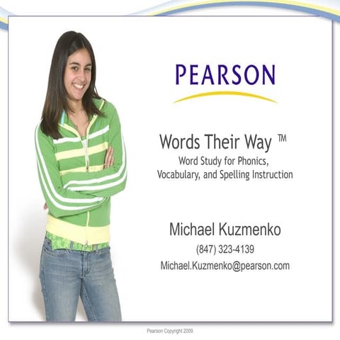 WordsTheirWay Books and PD | PPT