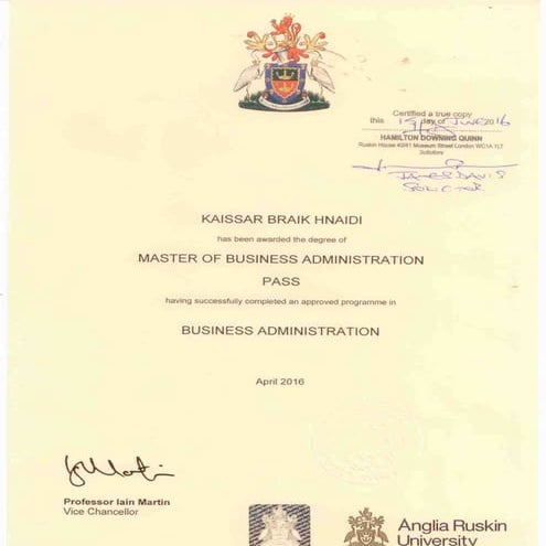 Attested MBA | PDF