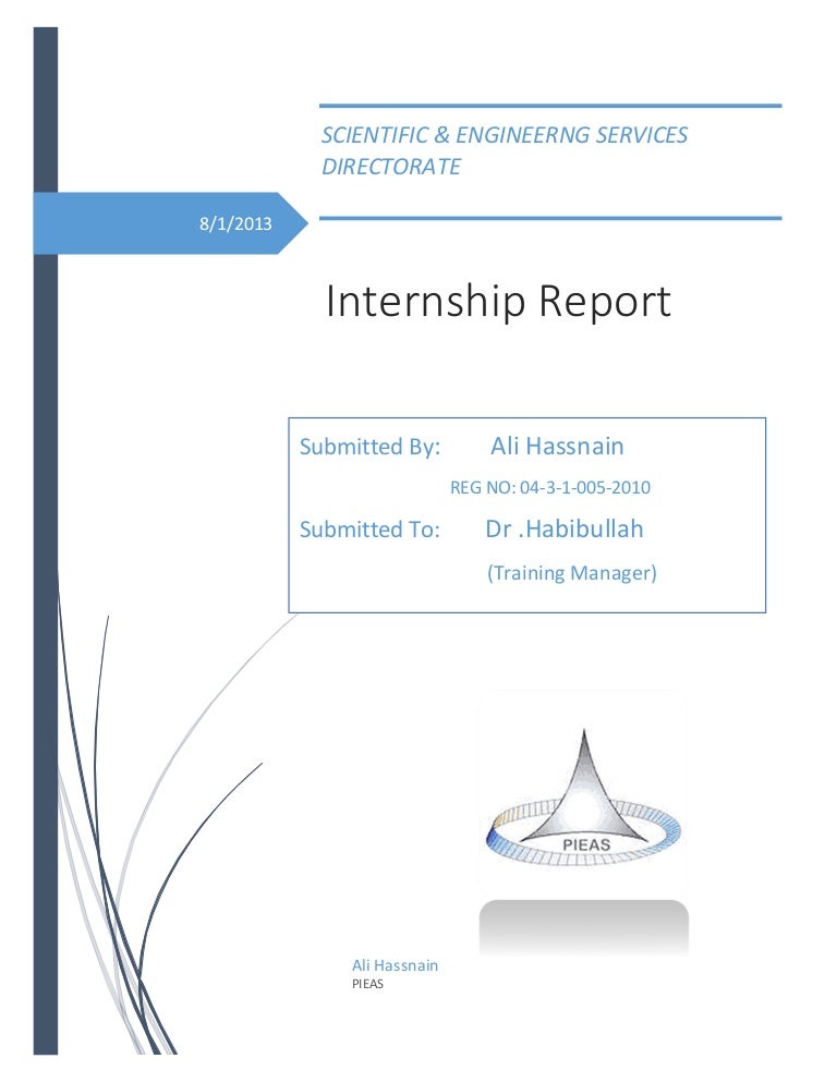 Internship Report Cover Page Design at Willa Gullett blog