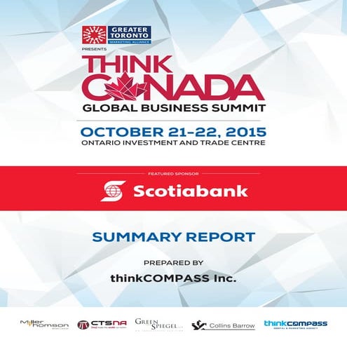 Think Canada 2015 Summary Report | PDF