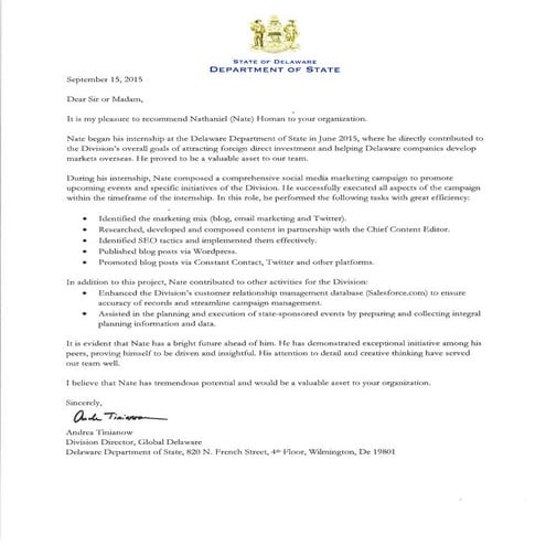 Letter of Reference - DDoS | PDF