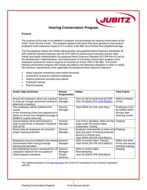 Occupational Hearing-Conservation-Training | PPTX