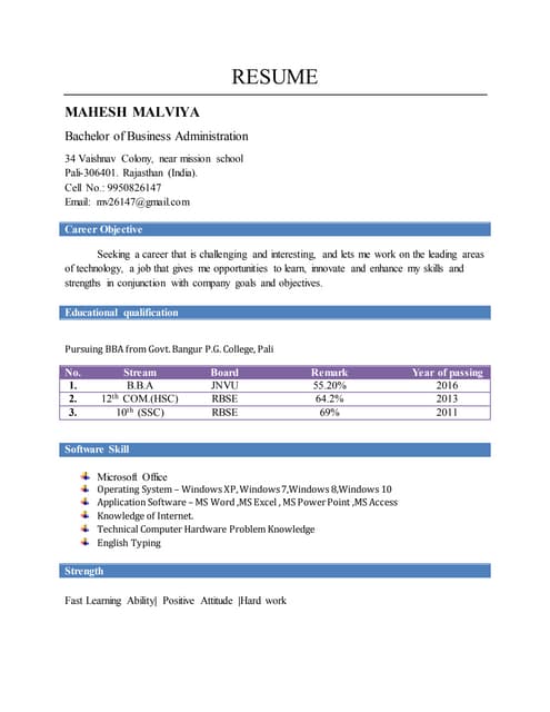 new creation resume | DOCX | Resume Writing and Advice | Job Search