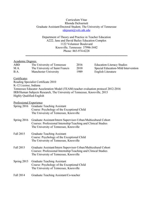 Foreman Joshua CV Resume | PDF