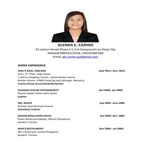 Jasmin resume | DOCX