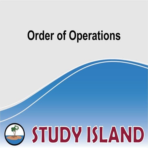 Order of Operations | PPT