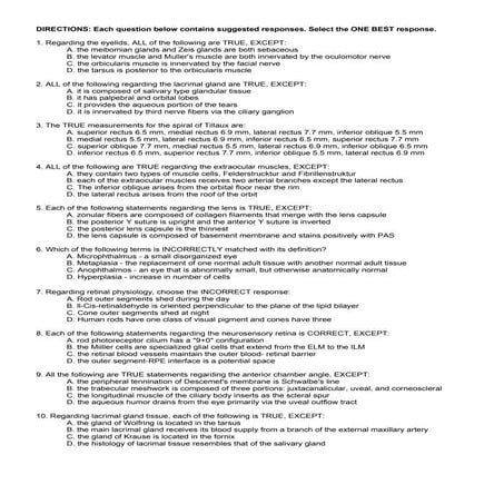 67 Multiple Choice Questions (MCQS) - Fundamentals of Ophthalmology.docx