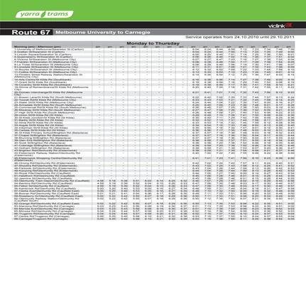 67 tram timetable | PDF
