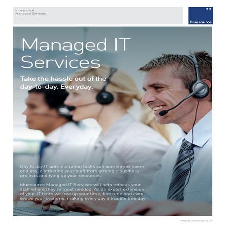 bluesource - Managed IT Services | PDF | Cloud Computing | Internet