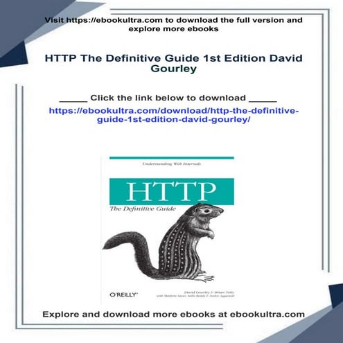 HTTP The Definitive Guide 1st Edition David Gourley | PDF