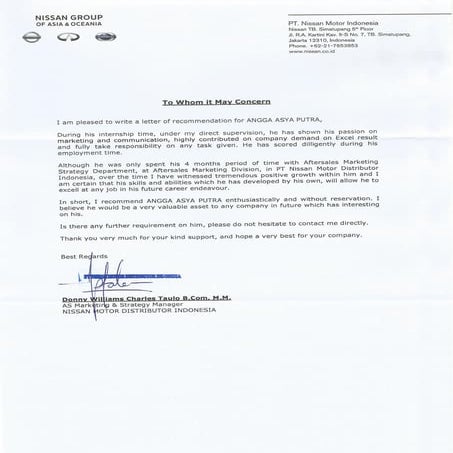 Surat Keterangan Internship_Angga | PDF