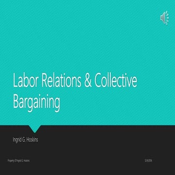 Labor Relations & Collective Bargaining | PPTX