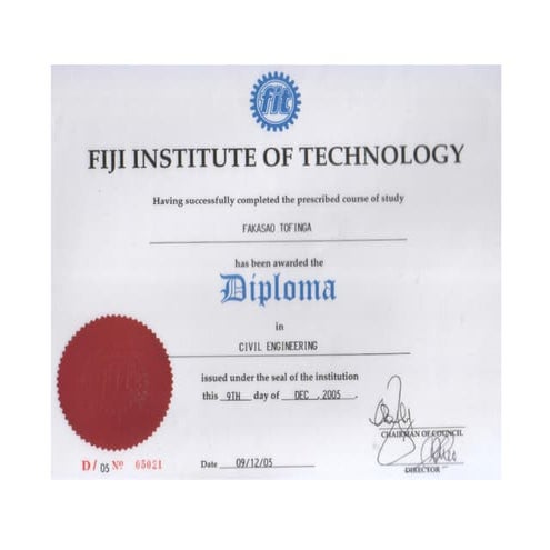 Diploma Certificate 1 | PPT