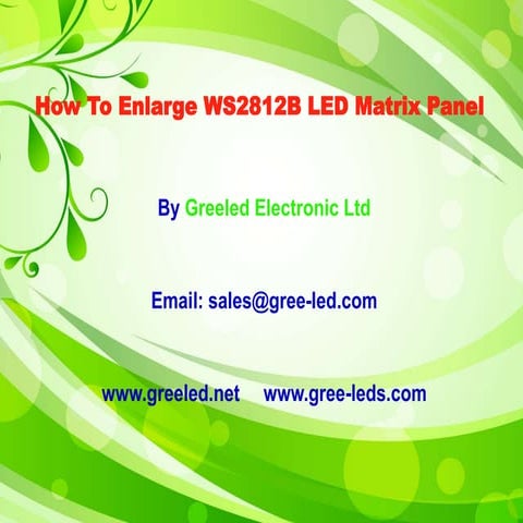 Diy ws2812 b led matrix | PPT