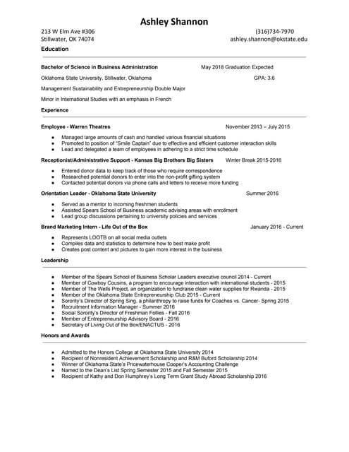 Resume Final | RTF