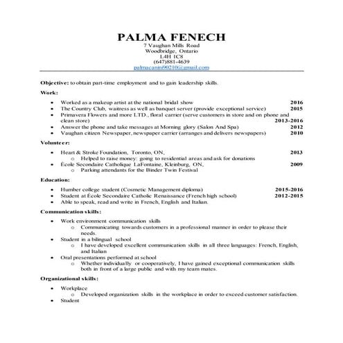 Sonia Resume | DOC