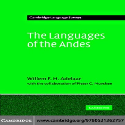 Languages Of The Andes | PDF