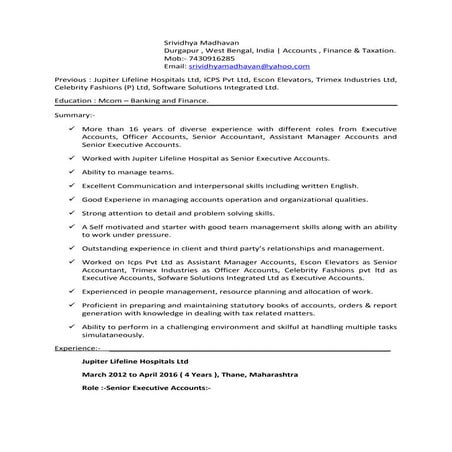 sri resume | PDF