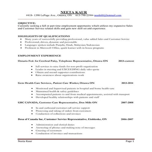 RESUME16 | PDF