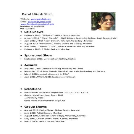 parul resume 4 | PDF