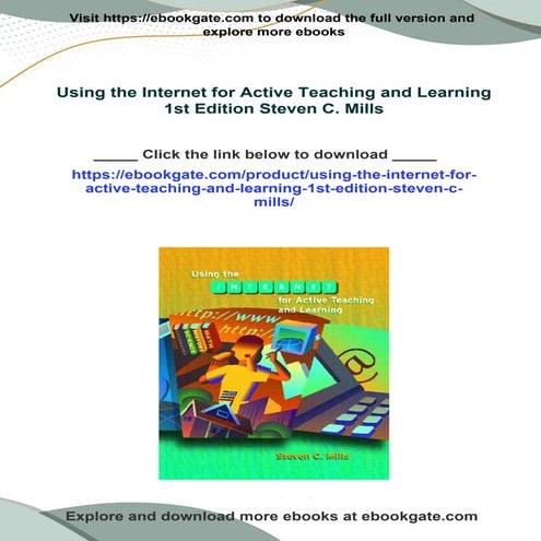 Using the Internet for Active Teaching and Learning 1st Edition Steven C. Mills download pdf | PDF