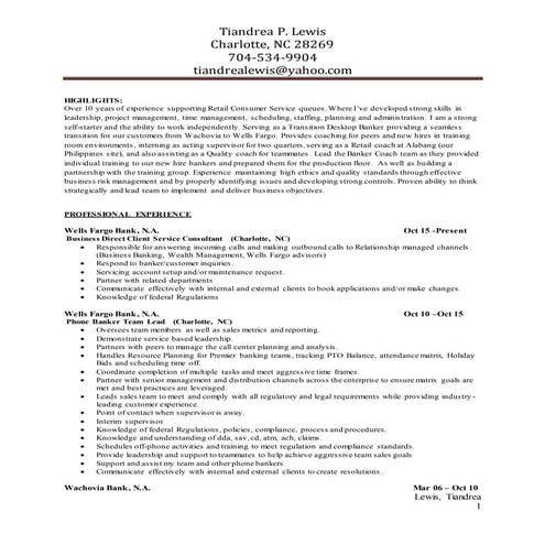 Lewis-Resume | PDF