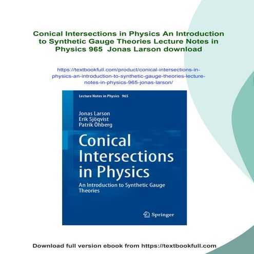 Conical Intersections in Physics An Introduction to Synthetic Gauge ...