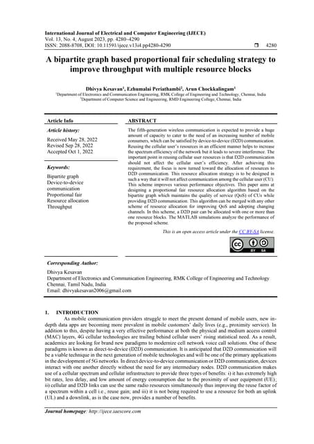 A bipartite graph based proportional fair scheduling strategy to ... A bipartite graph based proportional fair scheduling strategy to ...