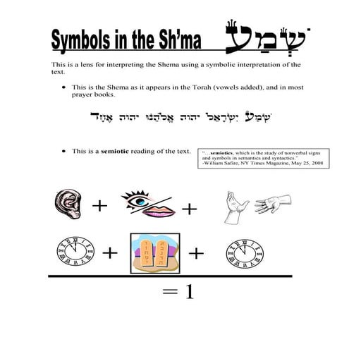 Another lens for looking into the Shema Adult Ed1 | PDF