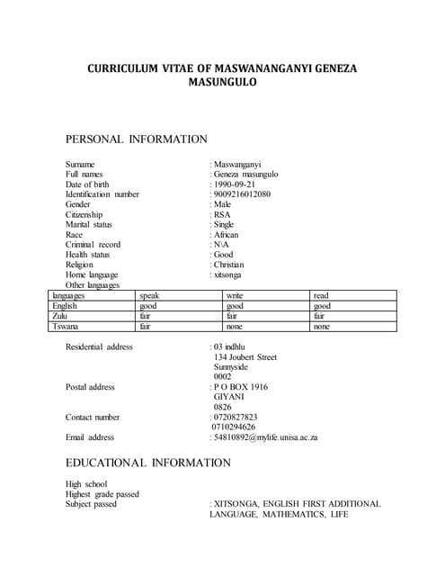Siaw Godwin CV | PDF