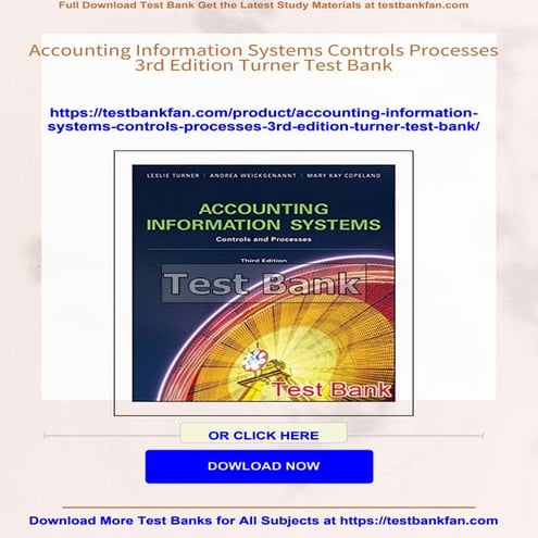 PDF Accounting Information Systems Controls Processes 3rd Edition ...