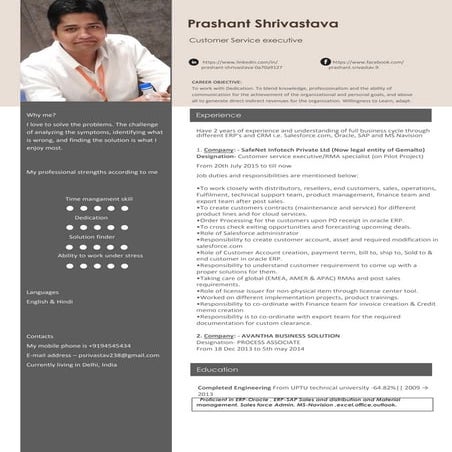 Prashant Resume | PDF