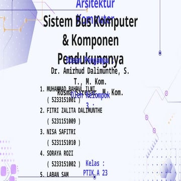 Sistem bus komputer | PPTX