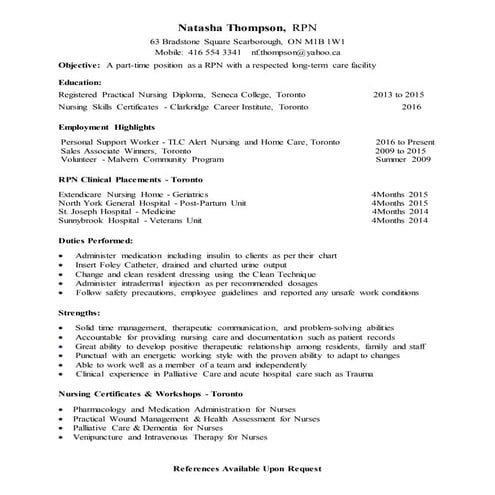 NATASHA THOMPSON RPN Resume | DOCX