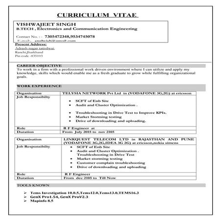VISHWAJEET ReSUME | DOC