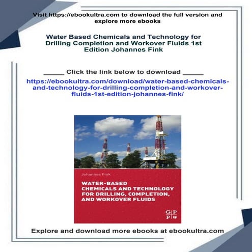 Water Based Chemicals and Technology for Drilling Completion and Workover Fluids 1st Edition ...