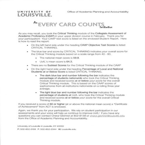 critical thinking CAAP ACT 1pg | PDF