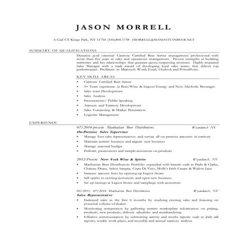 Jason Morrell's Resume | PDF