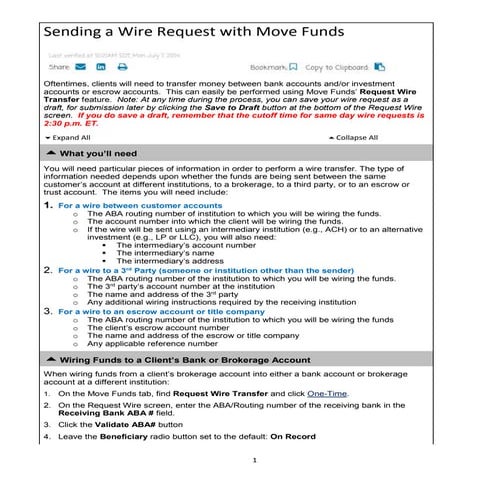 Wire Transfer Instructions | PDF