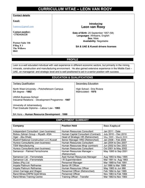 CV - Anton Stevens New | DOCX