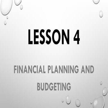 Chapter 4 cash flow and financial planning | PPT
