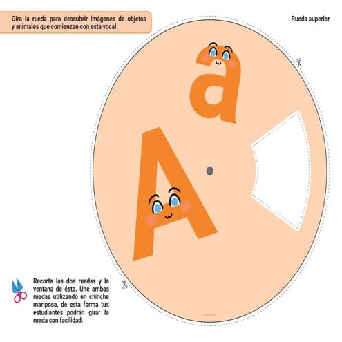 Rueda fonológica con sonido de las vocales | PDF