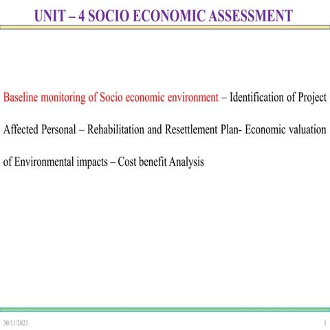 688520148 Baseline Monitoring Of Socio Economic Environment Pdf