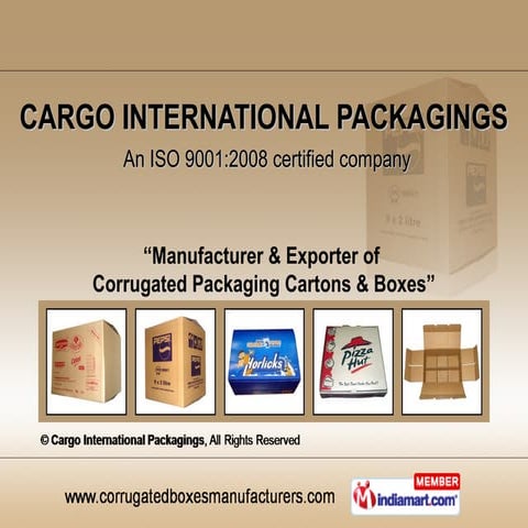Packaging Products by Cargo International Packagings, Sonipat | PPS
