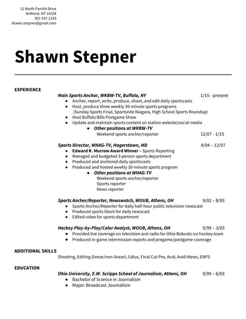 Shawn Stepner presentations