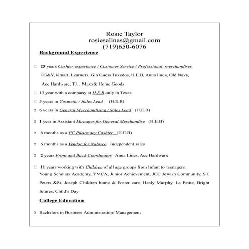 Background Experience.2016.fixdates18 | PDF