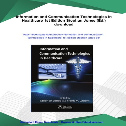 Information and Communication Technologies in Healthcare 1st Edition ...