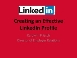 How To Build a Great Student LinkedIn Profile | PDF